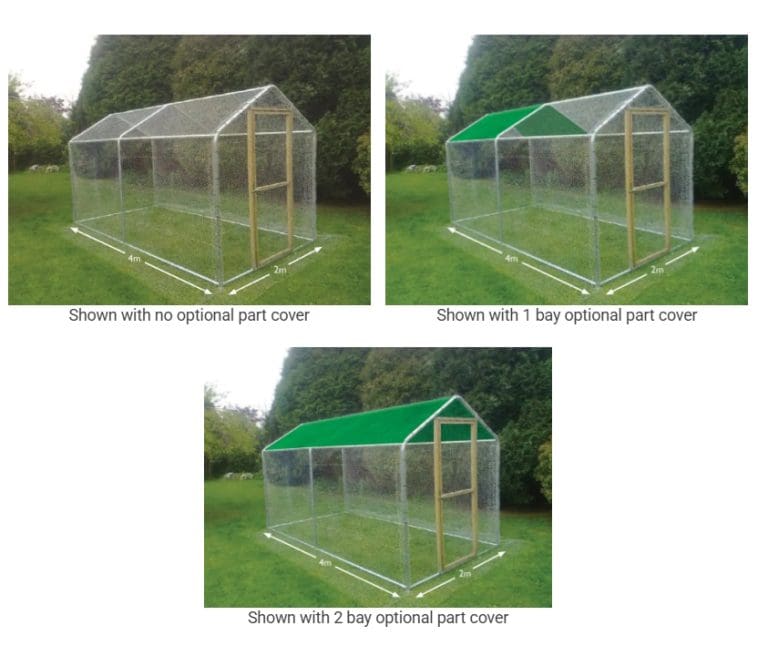Chicken Run 2m x 4m | Steel Frame Walk In | GardenLifeDirect